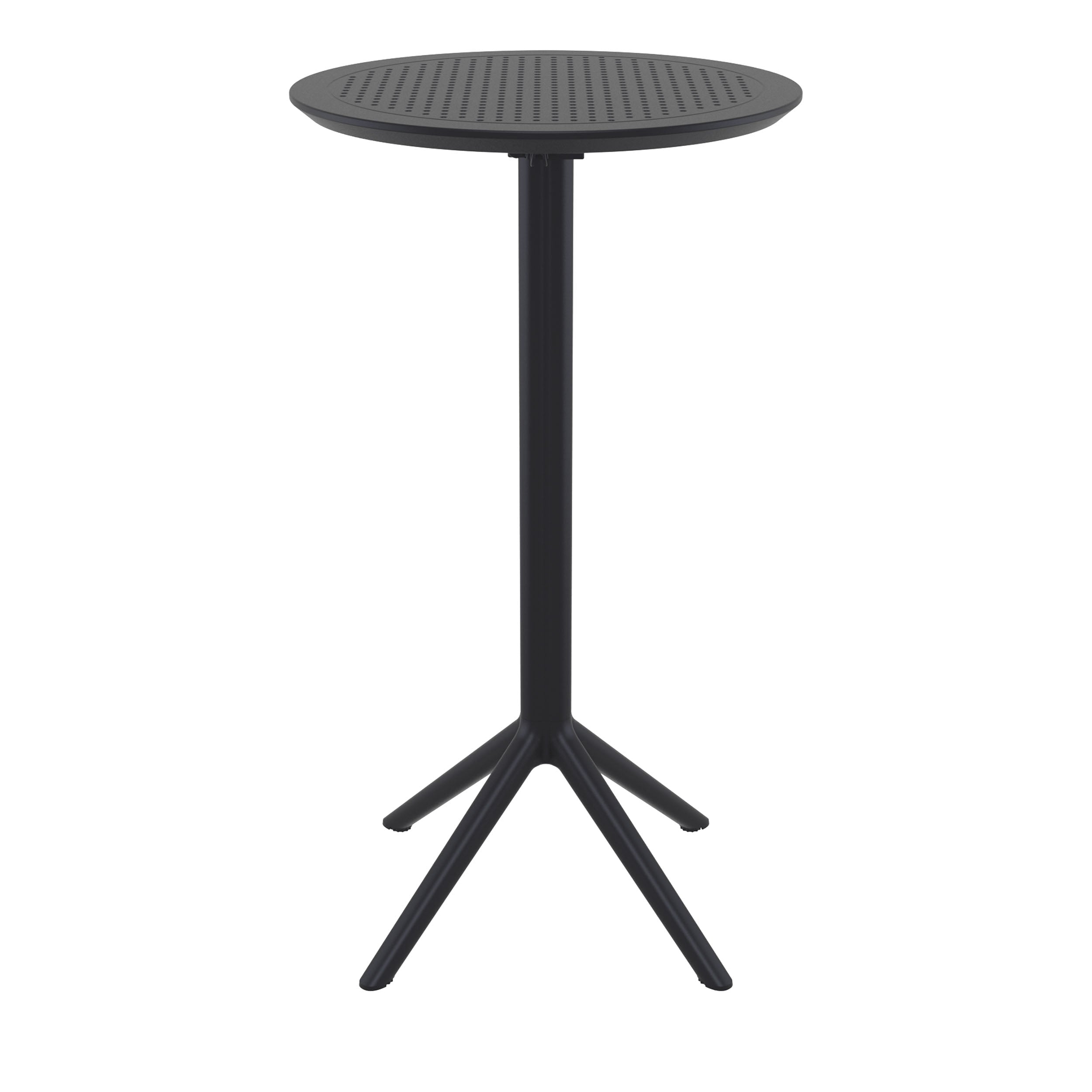 Buy Mika Outdoor Bar Table (Round Top) Black – Bar Stool Home