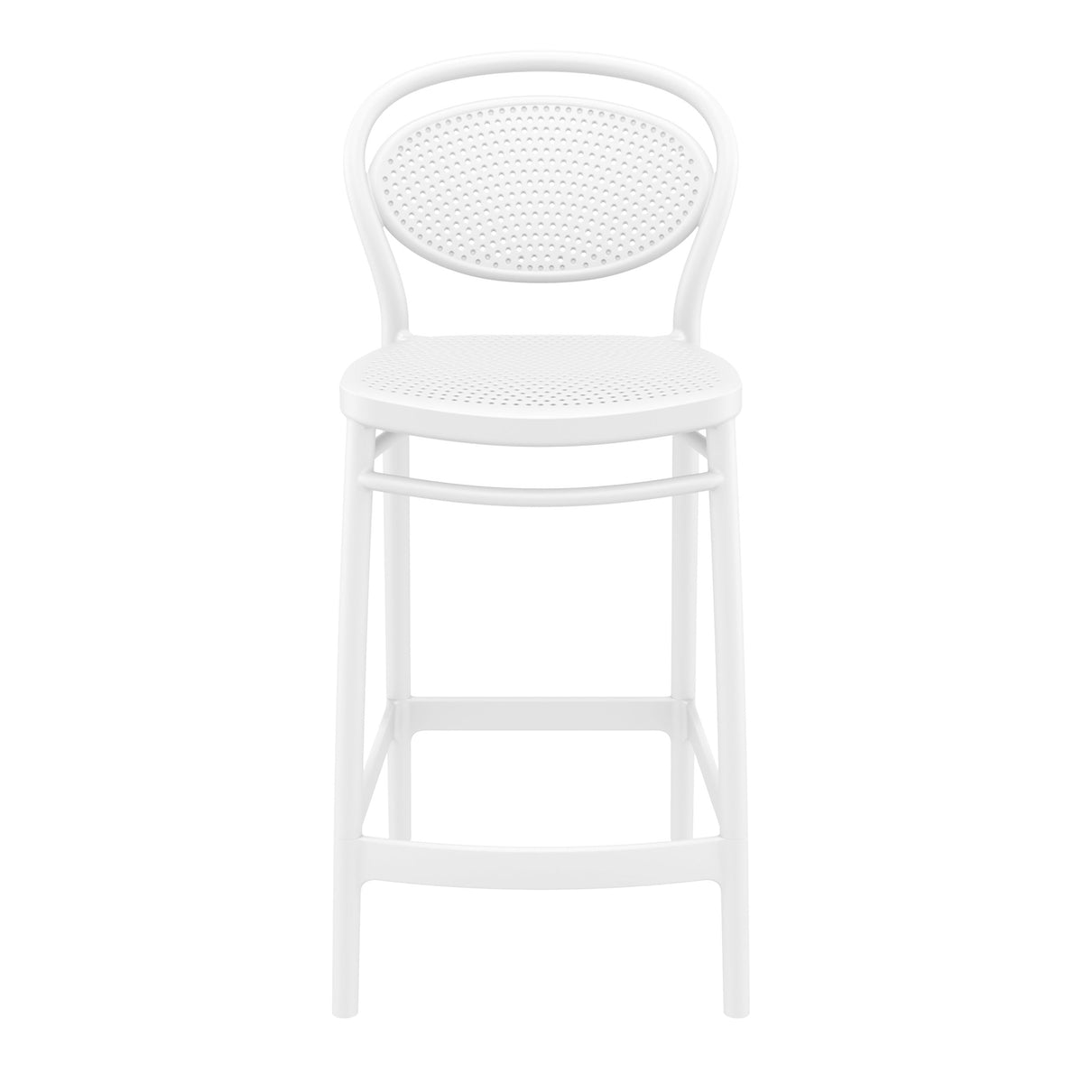 Buy Nova Outdoor Counter Stool White 65cm | Bar Stool Home