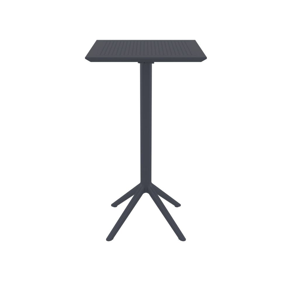 Buy Mika Outdoor Bar Table (Square Top) Anthracite | Bar Stool Home