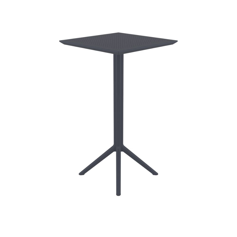 Buy Mika Outdoor Bar Table (Square Top) Anthracite | Bar Stool Home
